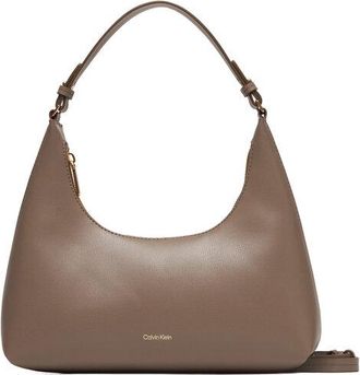 Calvin Klein Handtasche Foil Logo Conv Shoulder Bag LV04F3272G Beige