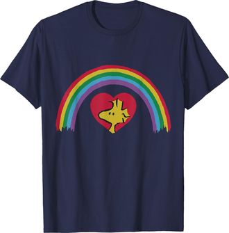 Peanuts Woodstock Rainbow Heart T-Shirt