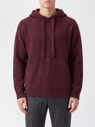 Laneus Hoodie aus Kaschmir und Seide mit K&auml;ngurutasche