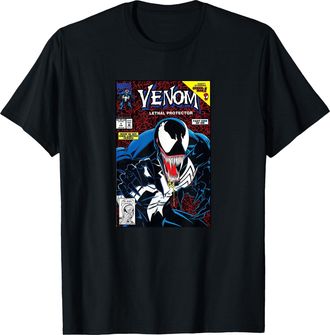 MARVEL Venom Classic Retro Comic Cover Lethal Protector T-Shirt