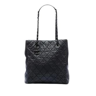 Chanel Pre-owned Quilted Lambskin Tote Bag - - Pre-owned - Damen - Schwarzk - ONE SIZE