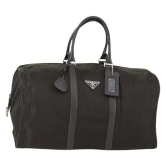 Prada Sac Week-end en Nylon Pre-owned - Femme - Pre-owned - Vert - Taille: ONE Size