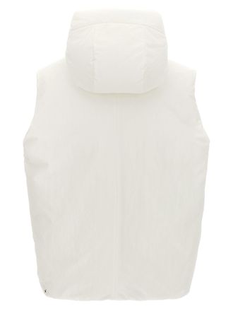 Jil Sander Mens White Polyester Sleeveless Jacket Clothing