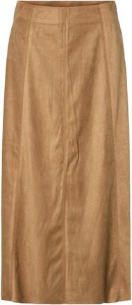 Rue de Femme RUE de Femme, Femme, Jupes, Brun, Taille: 36 FR Jupe Midi