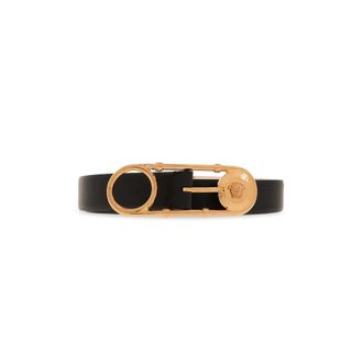 Versace Safety Pin Lederg&uuml;rtel 3 cm - - Accessories - Damen - Schwarzk - 70 CM