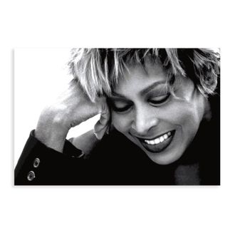 Generic Tina Turner Schwarz Wei&szlig; Poster 5 Leinwand Poster Schlafzimmer Dekor Sport Landschaft B&uuml;ro Zimmer Dekor Geschenk Rahmen 30 x 45 cm