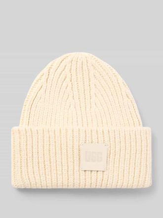 UGG M&uuml;tze mit Logo-Patch Modell CHUNKY RIB BEANIE