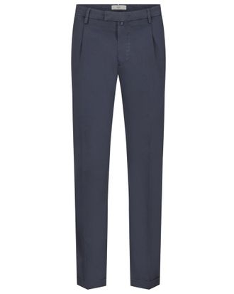 BRIGLIA 1949 Leichte Chino mit Stretchanteil und Bundfalte, Easy Fit in