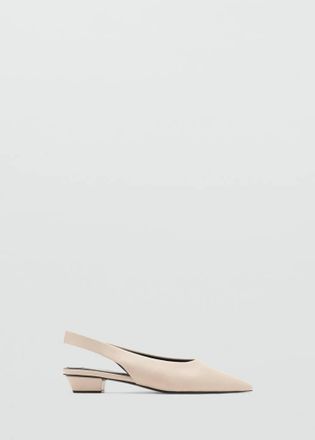 Mango Chaussures pointues talon &eacute;cru - Femme - 36 - MANGO