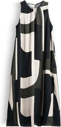 someday Tr&auml;gerkleid Quileena aus Webware mit abstraktem Print Mit Print, Raffungen und Seitentaschen