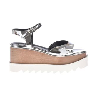 Stella McCartney Femme, Chaussures, Gris, Taille: 35 EU Elyse Indium Wedges