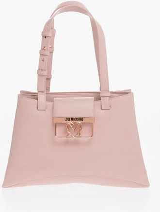 Moschino LOVE 3 Compartment Faux Leather Tote Bag size Unica