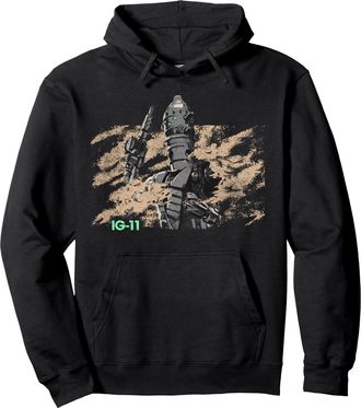 Star Wars Der Mandalorianer IG-11 Staubiges Portr&auml;t Pullover Hoodie