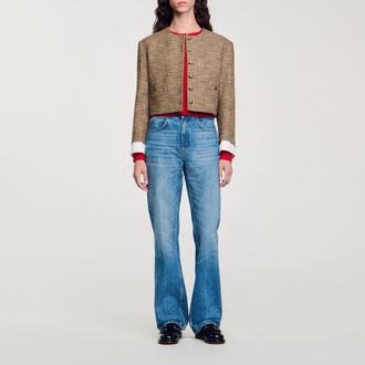 Sandro Veste courte pied de puce