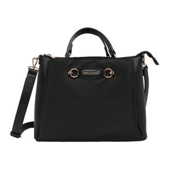 Carlo Colucci Handtasche mit Logo-Pr&auml;gung - - Bags - Damen - Schwarzk - ONE SIZE