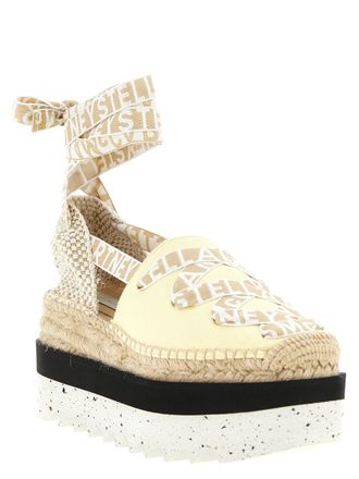 Stella McCartney Womens Bicolor Polyethylene Wedge Sandals