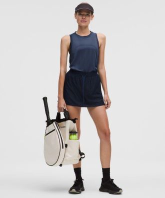 lululemon Strukturiertes -Tennistanktop Mittlerer Halt für B/C-Cups für Frauen - Größe XL in Club Blue