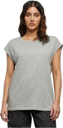 Urban Classics Ladies Extended Shoulder Tee 2-Pack T-Shirt, Gris, S Femme