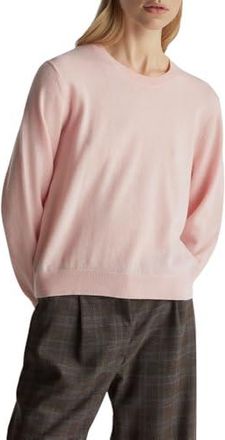 Benetton Maglia G/C M/L 1002d10bg Sweater, Rose, M Femme