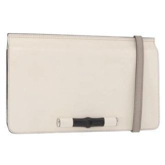 Gucci Sac bandouli&egrave;re en cuir Pre-owned - Femme - Pre-owned - Blanc - Taille: ONE Size