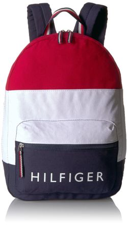 Tommy Hilfiger Rucksack Tommy Patriot Colorblock Canvas, Navy/Rot/Weiß (Weiß) - 6943967