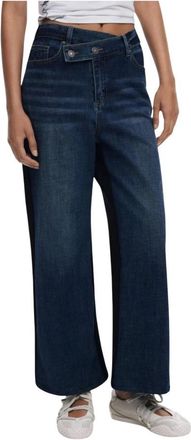 Desigual Femme, Jeans, Bleu, Taille: W34 Jeans Fermeture &Eacute;clair et Bouton