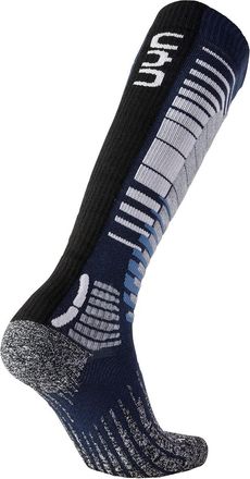 UYN Herren Ski Snowboard Socke, Dark Blue/Grey Melange, 39/41
