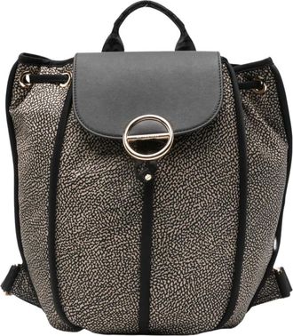 Borbonese Femme, Sacs, Multicolore, Taille: ONE Size Cottage Backpack