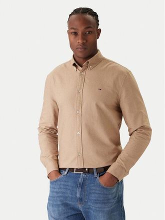 Tommy Jeans Hemd Oxford DM0DM22836 Beige Regular Fit