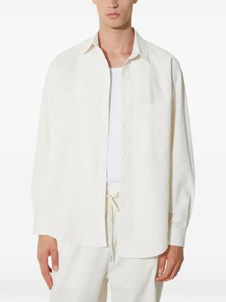 Mki Miyuki Zoku chemise &agrave; fermeture boutonn&eacute;e - Tons neutres