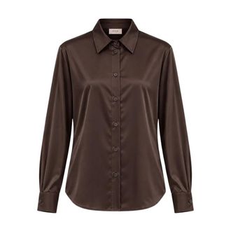 Marella Emmedro Hemd - - Blouses & Shirts - Damen - Braun - S