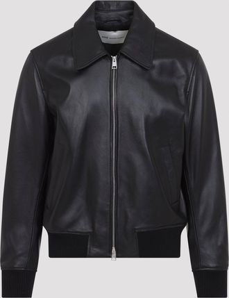 Ami Veste En Cuir Zipp&eacute;e