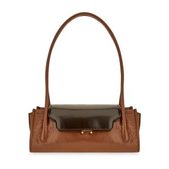 Marni Sac &agrave; bandouli&egrave;re Trunkette - Femme - Sacs - Brun - Taille: ONE Size