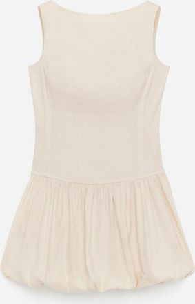Arket Kleid Mit Bubble-Saum -Beige