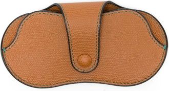 Valextra Brillenetui aus Leder - Braun