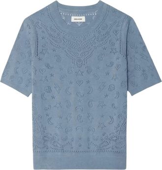 Zadig&Voltaire Femme, Tops, Bleu, Taille: 40 FR Dolly Sweater