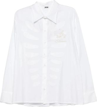 Avavav Cut-out Shirt Polo - - Blouses & Shirts - Damen - Wei&szlig; - S