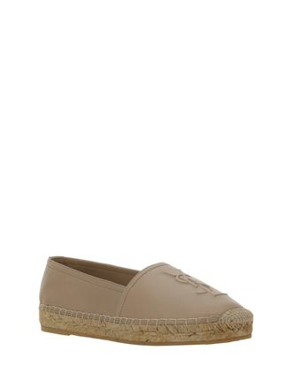 Saint Laurent Lambskin Espadrilles - Beige