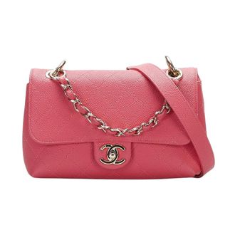 Chanel Pre-owned Sac bandouli&egrave;re Matelass&eacute; Caviar - Femme - Pre-owned - Rose - Taille: ONE Size