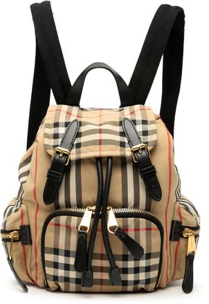 Burberry Rucks&auml;cke - House Check Canvas Backpack - Gr. unisize - in Braun - f&uuml;r Damen