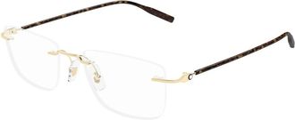 Montblanc Montblanc, Homme, Accessoires, Jaune, Taille: 53 MM Optical Frame