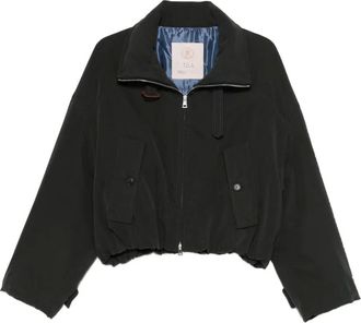 Tela doudoune à poches passepoilées - Noir