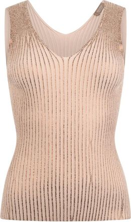 PESERICO Femme, Tops, Beige, Taille: 40 FR D&eacute;bardeur