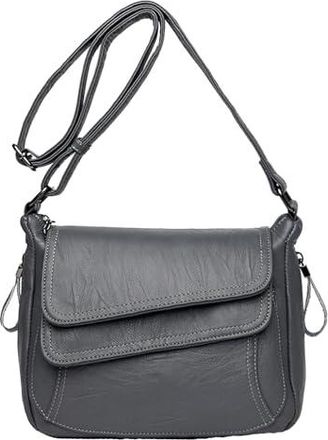 Generic Big Shoulder Bags Fashion Lady Bag Border Casual Sac &agrave; main Bandouli&egrave;re Sac &agrave; bandouli&egrave;re Sac Messenger Sac Univers, gris, taille unique