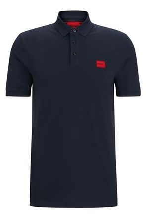 HUGO BOSS Hommes Dereso232 Polo Slim en piqué de Coton avec étiquette logotée