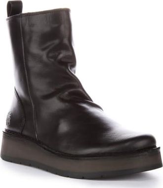 FLY London Femme RENO053FLY Fashion Boot, Black, 36 EU