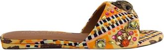 Kurt Geiger Femme, Chaussures, Jaune, Taille: 40 EU Kensington Flat Sandal