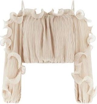 Guess Top court &eacute;paules d&eacute;nud&eacute;es &agrave; volants