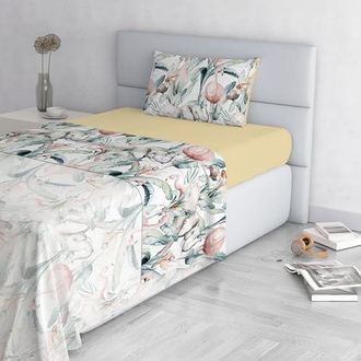 Italian Bed Linen Fashion Bettwäsche-Set Microfaser, made in Italy, Denny, Kleines Doppelbett