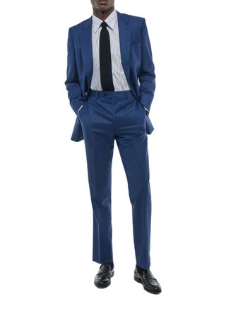 Fursac Costume ajust&eacute; en laine certifi&eacute;e - Taille 44 - Homme